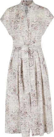 Eleventy Femme, Robes, Multicolore, Taille: 36 FR Abito Chemister Stampato