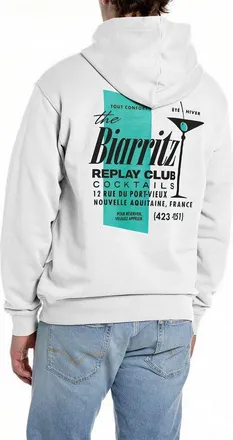 Replay Hoodie mit gro&szlig;em R&uuml;ckenprint