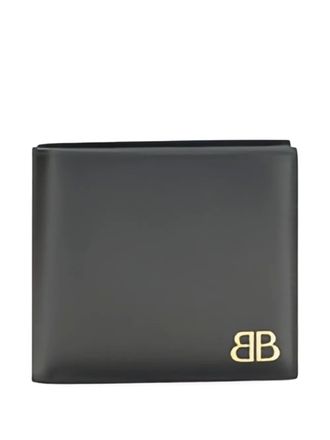 Balenciaga Portemonnaie mit BB-Logo - Schwarz