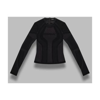 Misbhv Misbhv, Femme, Sport, Noir, Taille: 36/38 FR Flock Mesh Sport Longsleeve Top