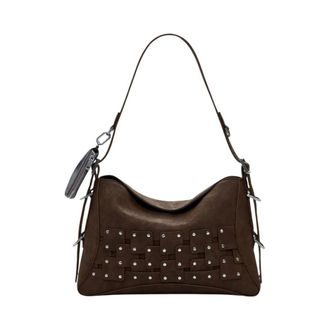 Desigual Braune Patch Damenhandtasche - - Bags - Damen - Braun - ONE SIZE
