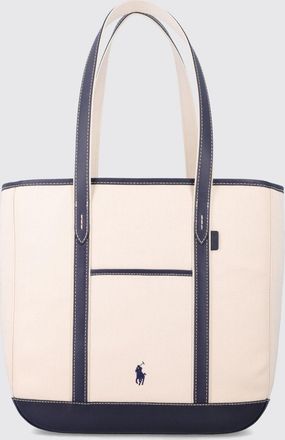 Polo Ralph Lauren Sac Cabas POLO RALPH LAUREN Femme couleur &eacute;cru