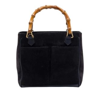 Gucci Sac bandouli&egrave;re Bamboo Pre-owned - Femme - Pre-owned - Noir - Taille: ONE Size