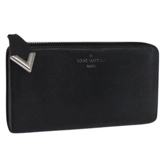 Louis Vuitton Portefeuille en cuir Pre-owned - Femme - Pre-owned - Noir - Taille: ONE Size