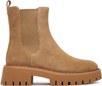 Michael Kors Klassische Stiefeletten Asher Flat Bootie 40F5ASFE5S Beige