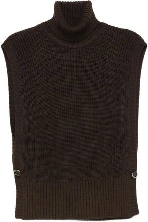 Nine In The Morning Femme, Pulls, Brun, Taille: 38 FR Wool Moro Jersey Turtleneck