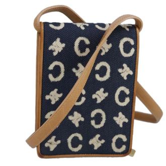Celine Pre-owned Macadam Canvas Schultertasche - - Pre-owned - Damen - Blau - ONE SIZE