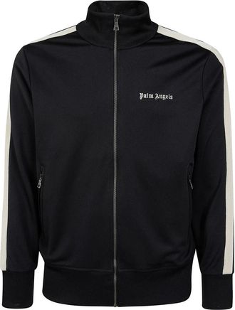 Palm Angels Homme, Sweatshirts et sweats &agrave; capuche, Noir, Taille: XL Classic Logo Track Top