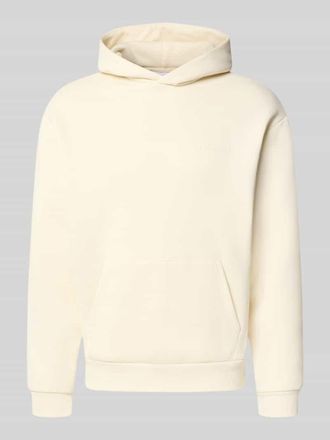 Review Regular Fit Hoodie aus Baumwoll-Mix mit Label-Detail
