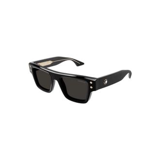 Montblanc Square Sonnenbrille - - Accessories - Herren - Schwarzk - 52 MM