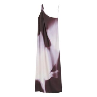 HUGO BOSS Femme, Robes, Multicolore, Taille: 44 FR Dantea One-Shoulder Dress