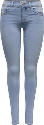 Only Onlrain Reg Skinny DNM Noos, Bleu Jeans Clair, S x 34L