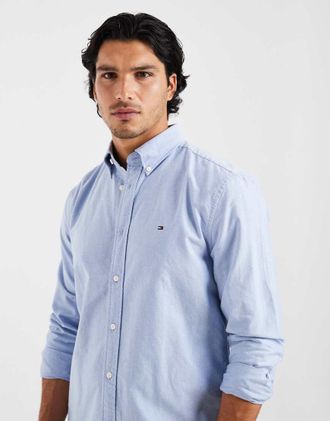 Tommy Hilfiger Heritage - Chemise Oxford - Bleu clair