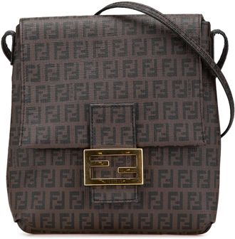 Fendi Hobo Bags - Zucchino Spalmati Crossbody - Gr. unisize - in Braun - f&uuml;r Damen