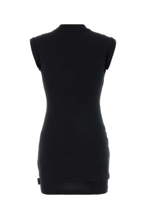 Alexander Wang Womens Bust Mini Dress Black Cotton Elastane