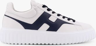 Hogan H-Stripes leather sneakers with side logo - HOGAN - gender_Man