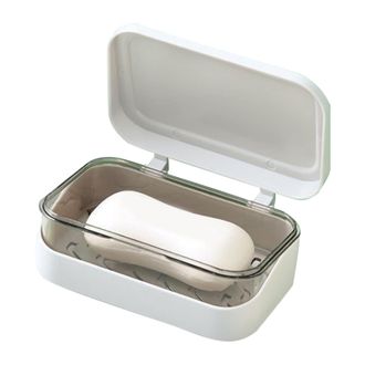 Generico Doppellagig, Qualit&auml;t, platzsparend, mit Beh&auml;lter-Set mit Deckel, Badezimmer, Dusche, Reisen, Camping, Sp&uuml;lmaschine, Badewanne, Seifen-Organizer