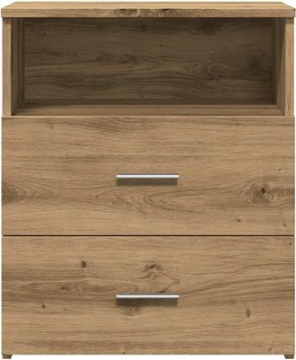 Generic Nachttisch, Moderne Schlafzimmer-Bettschr&auml;nke mit Schublade und Offenem Regal Oben, Organizer f&uuml;r Nachttischutensilien (Handwerklich gefertigte Eichen