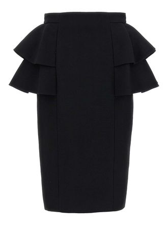 Valentino Garavani Jupe Midi - Noir
