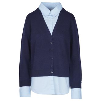 Semicouture Cardigan Isabella - - Knitwear - Damen - Blau - M
