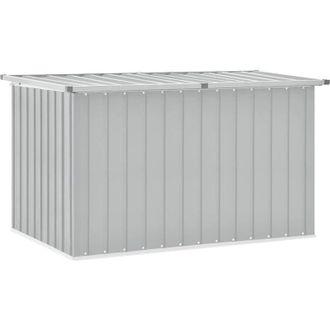 vidaXL Boîte de rangement de jardin Gris 149x99x93 cm Vidaxl
