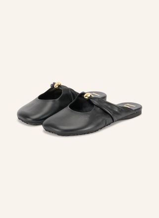 Loewe Mules Pebble Soft schwarz