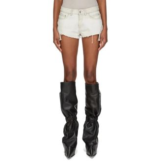 Rick Owens Bias Cutoffs Shorts - - Shorts - Damen - Wei&szlig; - W28