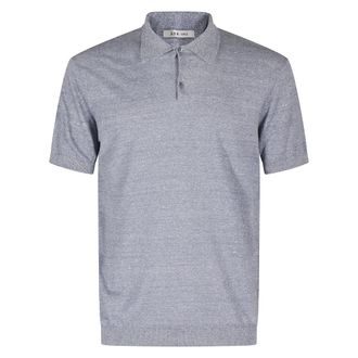 L.B.M. 1911 L.b.m. 1911, Homme, Tops, Bleu, Taille: XL Polo Bleu Bouton Manches Courtes