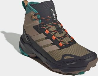 ADIDAS TERREX Wanderschuh ADIDAS TERREX TERREX SKYCHASER AX5 MID GORE-TEX CLIMAWARM+, Herren, Gr. 42,5, cardboard, blanch cargo, pure teal, Synthetik, Textil, Schuh