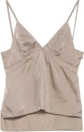 Federico Cina Femme, Tops, Gris, Taille: 38 FR Hauts sans manches