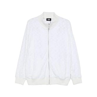 GCDS Gcds, Femme, Vestes, Blanc, Taille: 36 FR Bomber Jacket