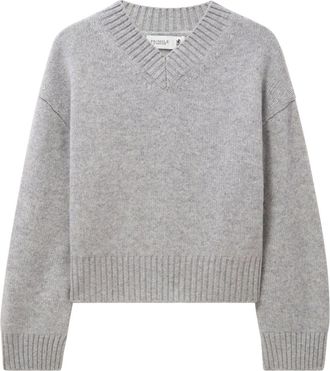 Pringle Of Scotland Kaschmirpullover mit V-Ausschnitt - Grau