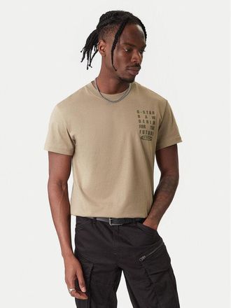 G-Star T-Shirt Text Chest D25968-C506 6057 Gr&uuml;n Regular Fit