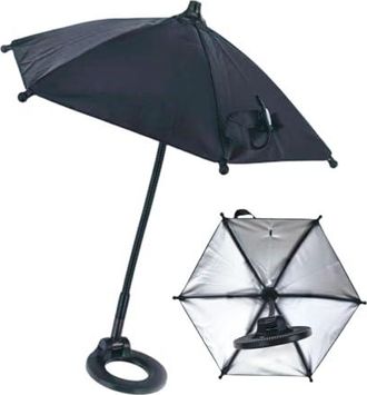 Generico Parapluie De T&eacute;l&eacute;phone - Parapluie Magn&eacute;tique Pour Smartphone,Anti-&eacute;blouissement R&eacute;glable Et Portable Pour Ext&eacute;rieure Voyage Travail Photo Vid&eacute;o
