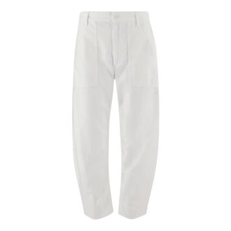 Polo Ralph Lauren Femme, Pantalons, Blanc, Taille: 40 FR Ricky Cotton Pants