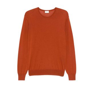Saint Laurent Rundhals-Pullover - - Knitwear - Herren - Orange - M