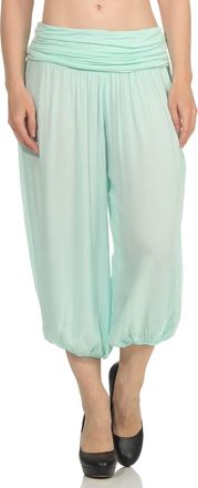 Malito more than fashion Malito - Damen Haremshose - Pumphose aus Baumwolle - Kurze Stoffhose für den Sommer - Capri Pluderhose zum Tanzen, Chillen & Yoga - knielange Hose 148