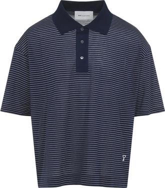 Ami Homme, Tops, Bleu, Taille: L De Coeur Polo