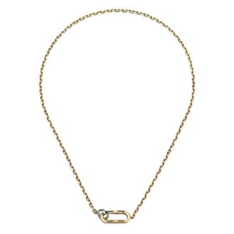 Gucci Link to Love Kettengliederhalskette in Gelb- und Wei&szlig;gold - - Accessories - Damen - Gelb - ONE SIZE