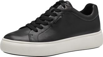 Tamaris Low Top Damen Sneaker 1-23736-42 003 Frauen Vegan M2373642 Black Leather, Schuhgr&ouml;&szlig;e:43 EU
