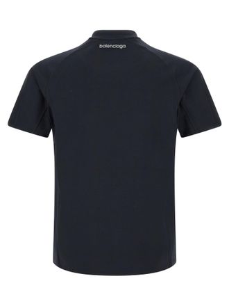 Balenciaga Technical Polyamide T-Shirt - Navy
