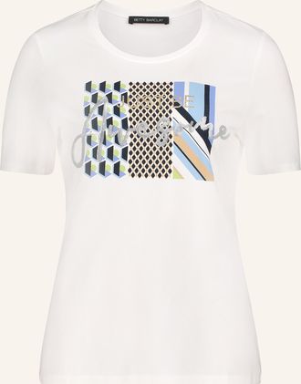 Betty Barclay T-Shirt Mit Pailletten weiss