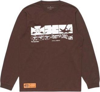 Edwin Homme, Tops, Brun, Taille: M Always Late TS LS