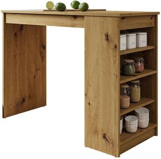 Mirjan24 Mobilier1 - Table de bar Comfivo 259, Chêne Artisan, 102x50x115cm, Stratifié