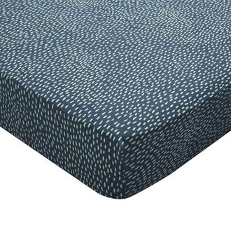 Origin Store Spannbettlaken, Bedruckt, Lyocell, Jade, 140 x 190 cm, Origin, Blau