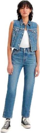 Levi's 501 Crop Jeans Femme, Been There Selvedge, 33W / 30L