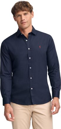 Polo Club Herren Hemden Navy Blau Slim Fit Shirt Freizeithemd Klassisch Businesshemden - Männer Hemd