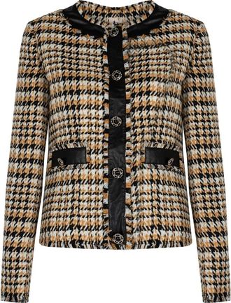 Liu Jo Femme, Vestes, Noir, Taille: 42 FR Veste Élégante avec Col Rond