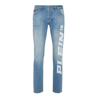 Philipp Plein Homme, Jeans, Bleu, Taille: W38 Denim Super Straight Cut