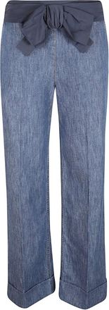 Valentino Garavani Femme, Jeans, Bleu, Taille: 38 FR Jean Droit